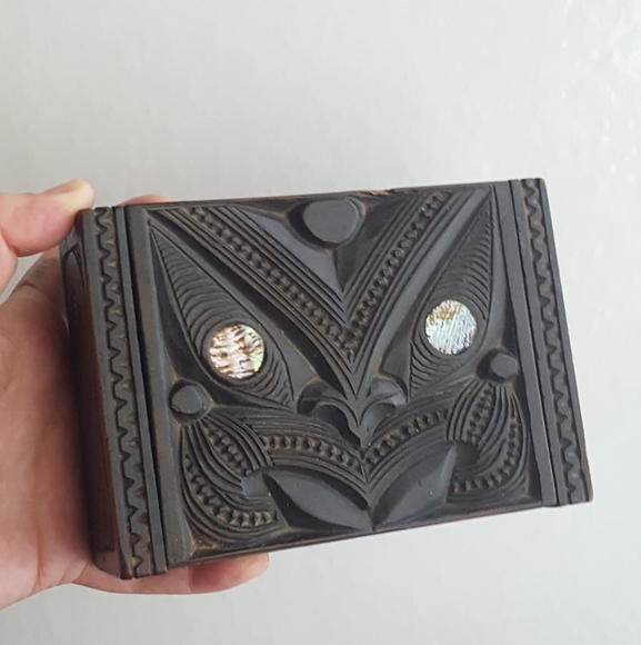 Vintage | Accents | Vtg Maori Wooden Jewelry Box | Poshmark